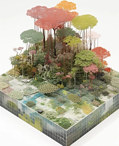 organic modular forest (@caltha) / Cosmos