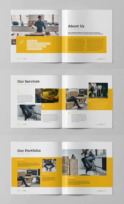 Company profile Layout (@pixalman) / Cosmos