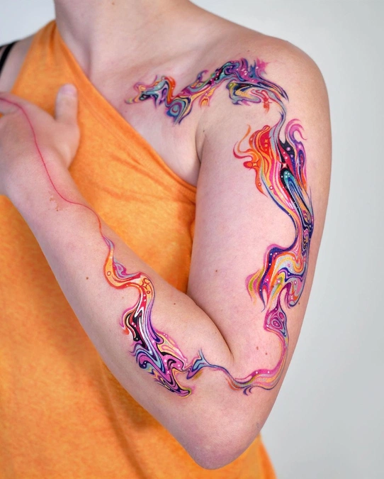 Coloured Wavy Lines (@emray) / Cosmos