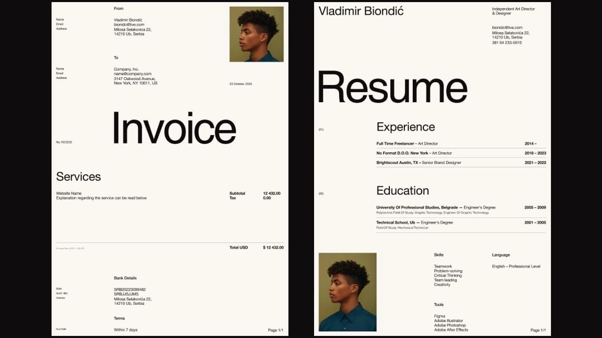 CV + Portfolio (@leighwilliams) / Cosmos