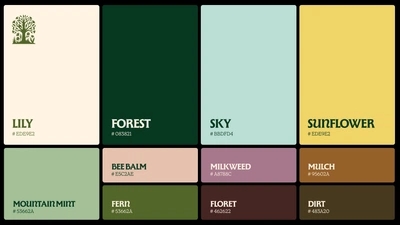 Natural color palettes — by @halftankstudio / Cosmos