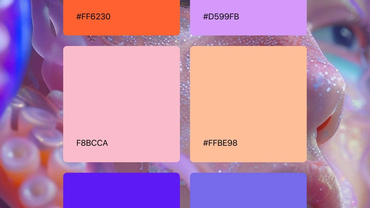 Beaming color palette (@annickvibes) / Cosmos